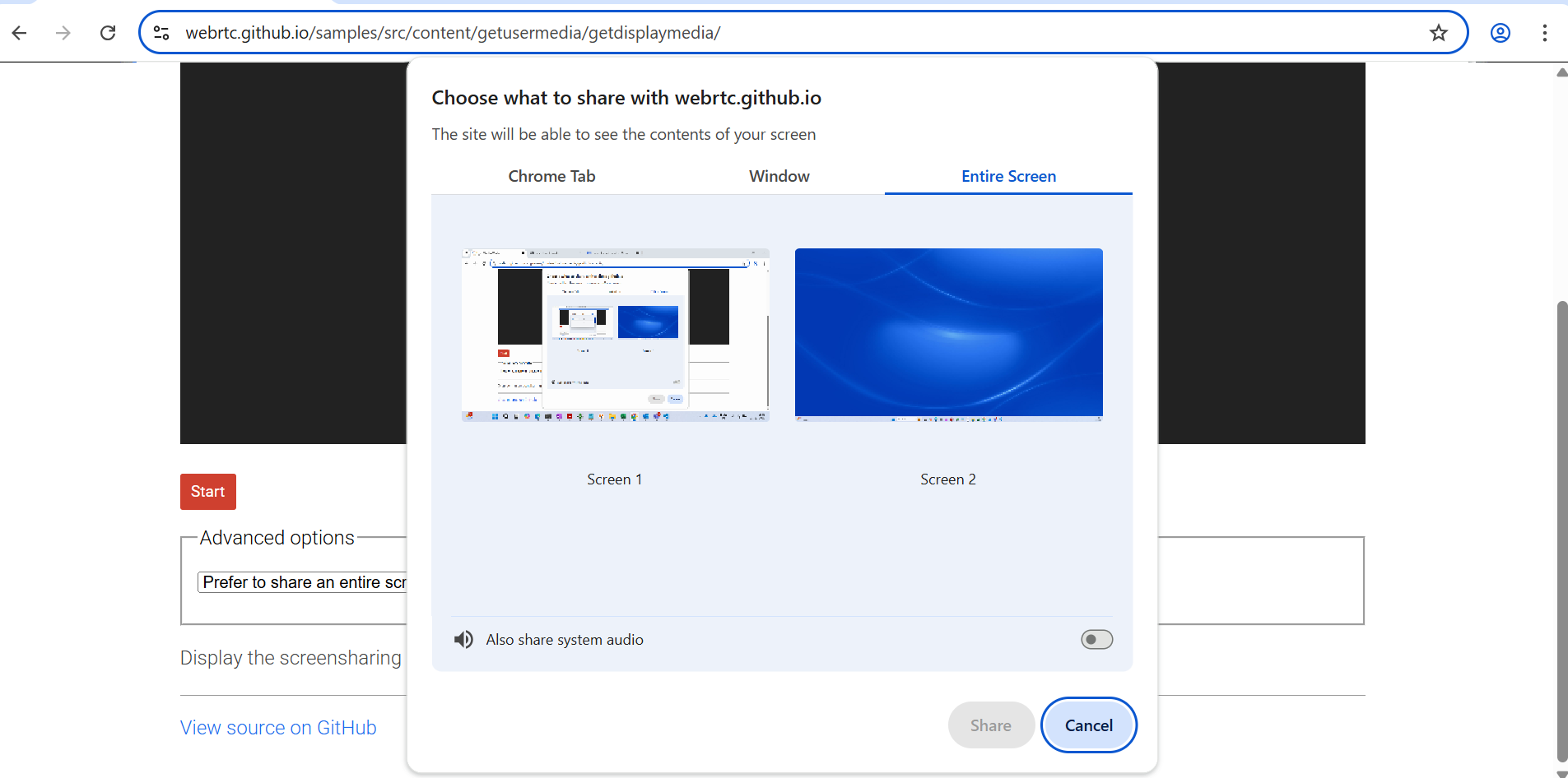 Screen Share Popup is shrinking on Edge Browser - Microsoft Q&A