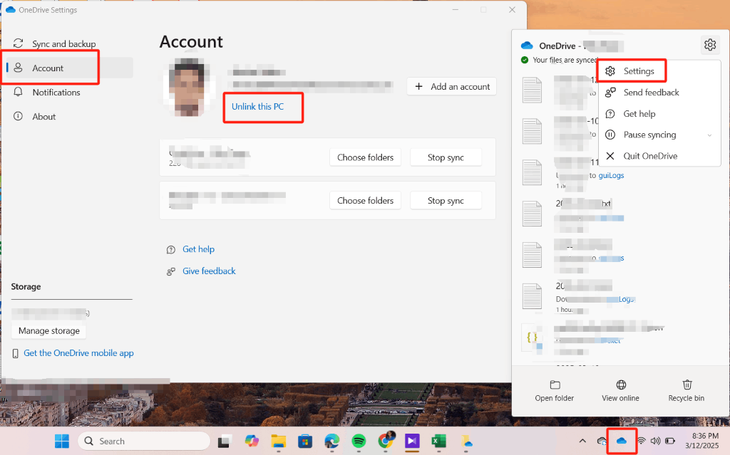 Remove OneDrive "sign in to turn on offline mode again" notice on ...