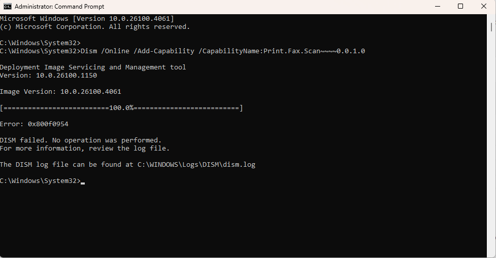 Windows Fax & Scan "Couldn't Install" error message - Microsoft Q&A