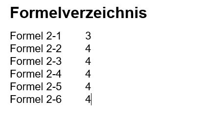 Formelverzeichnis Word 365 - Microsoft Q&A