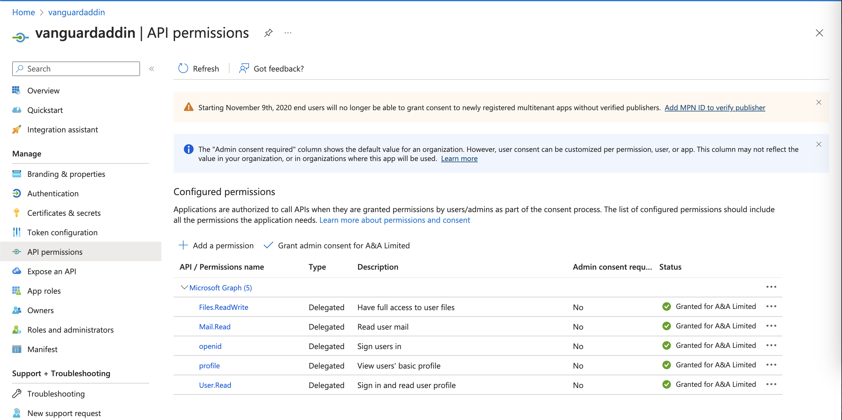 Azure AAD "Need admin approval" error - Microsoft Q&A