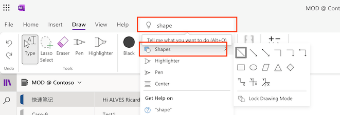 Cannot insert shapes anymore in OneNote 365 - Microsoft Q&A