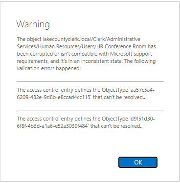 Exchange 2010 to 2016 migration - The object has been corrupted or isn ...