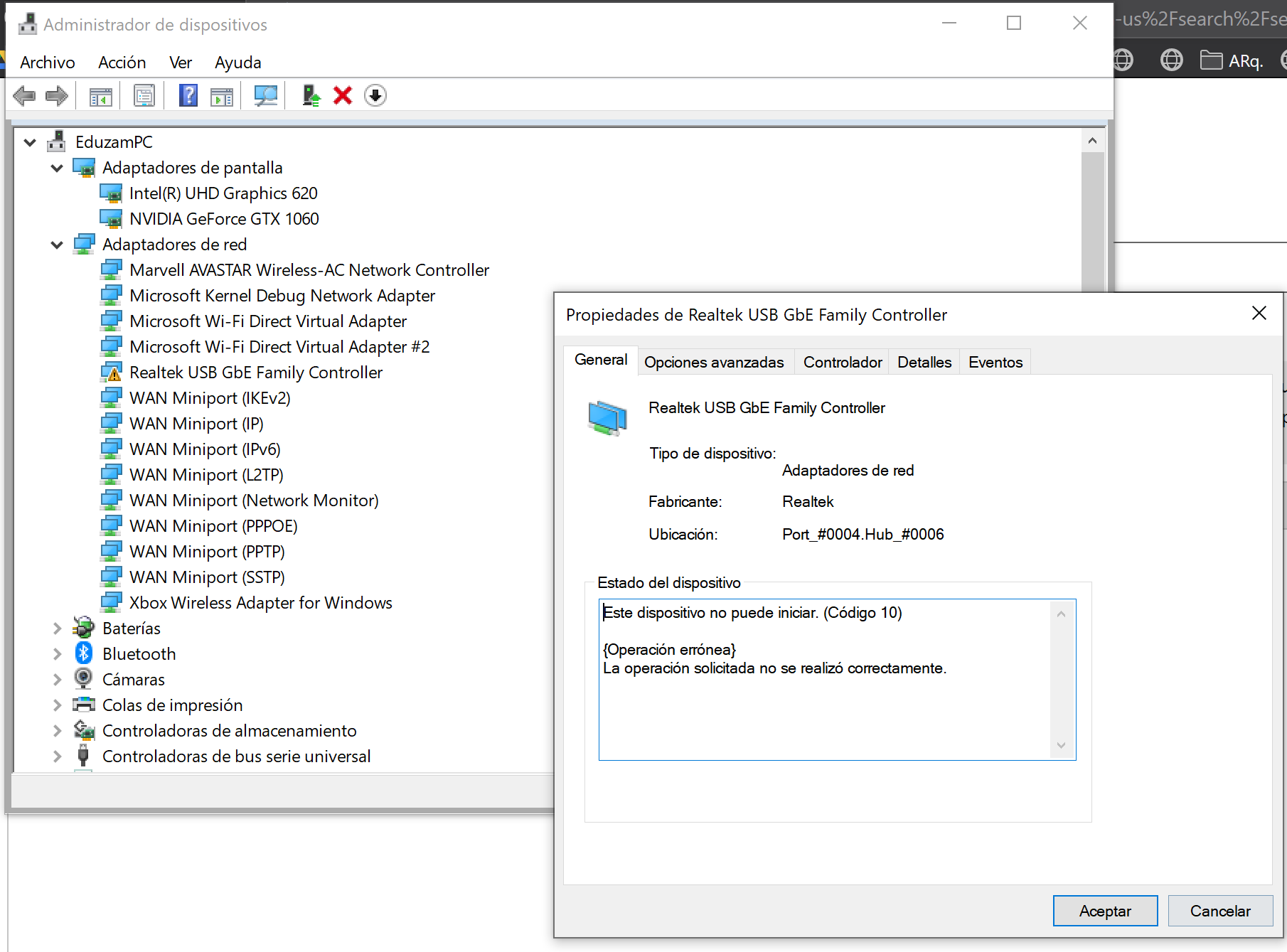 "realtek usb gbe" family controller windows 10 code 10 problem ...