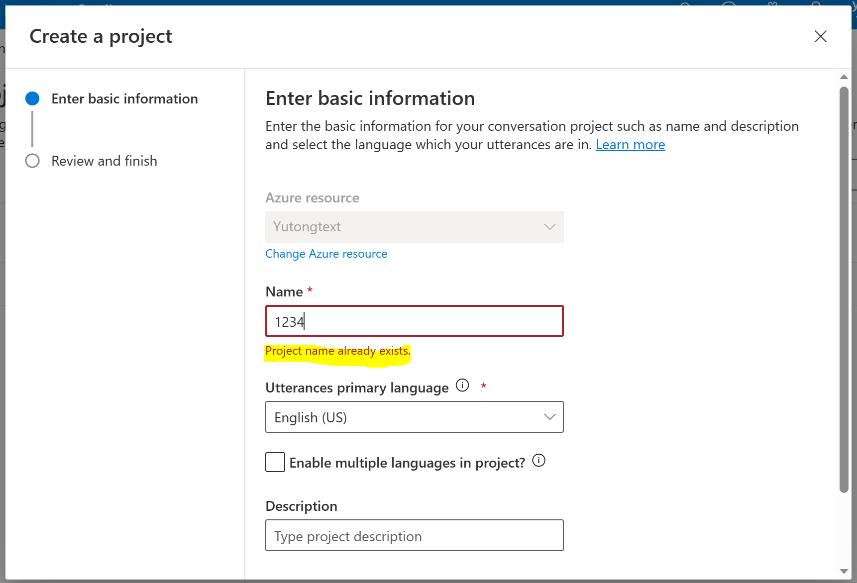 Can the project Name be repeated in CLU?.In LUIS we had appId.What is ...