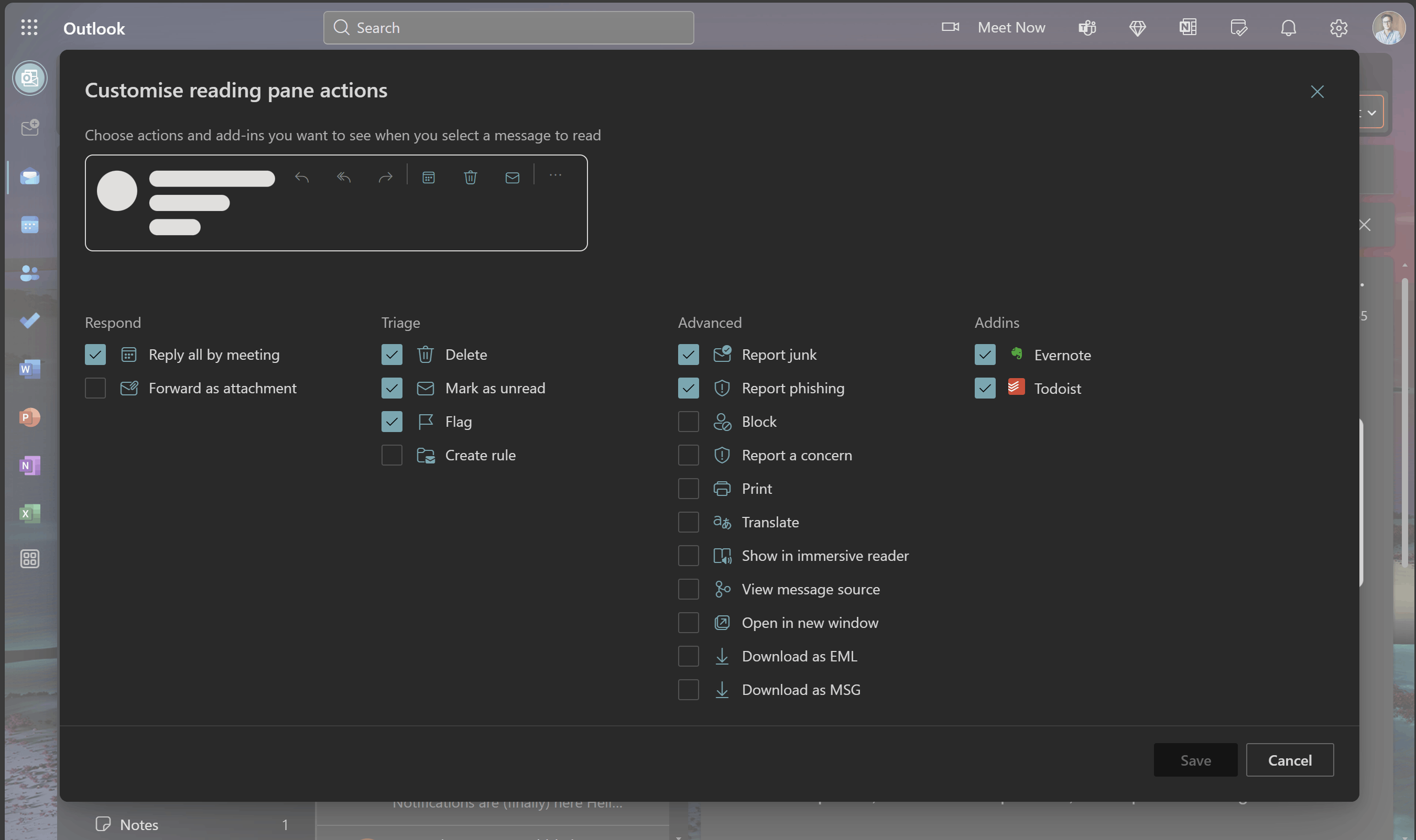Send to Onenote add-in is missing from my account. Not available on ...