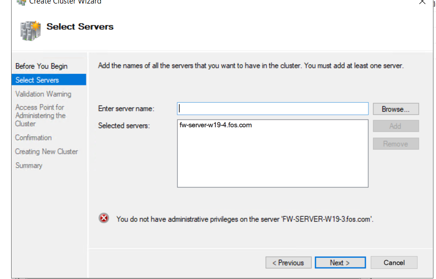 Issue Facing while configuring Windows Failover Cluster - Microsoft Q&A Issue Facing while configuring Windows Failover Cluster - Microsoft Q&A