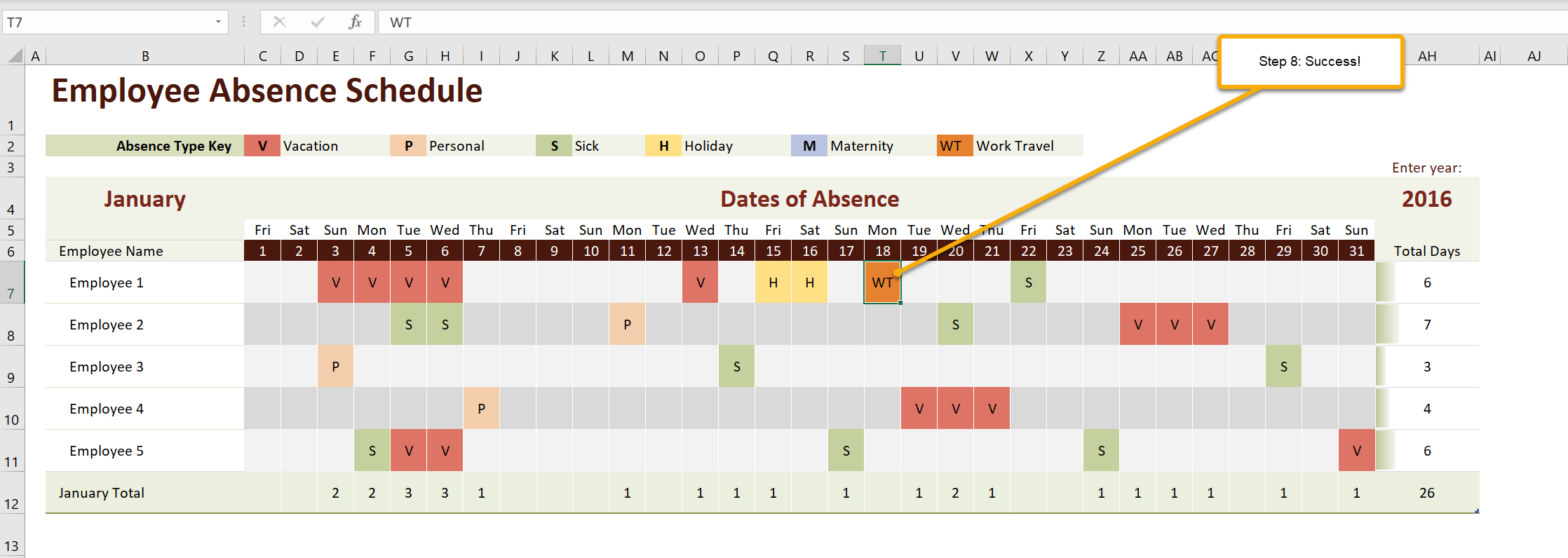 Adding Absence Type Key Code to Employee Absence Schedule - Microsoft Q&A