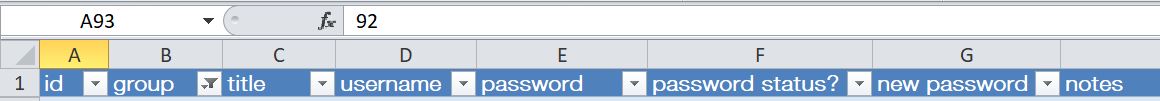 How to show first row headings (i.e. column titles) in place of letters ...