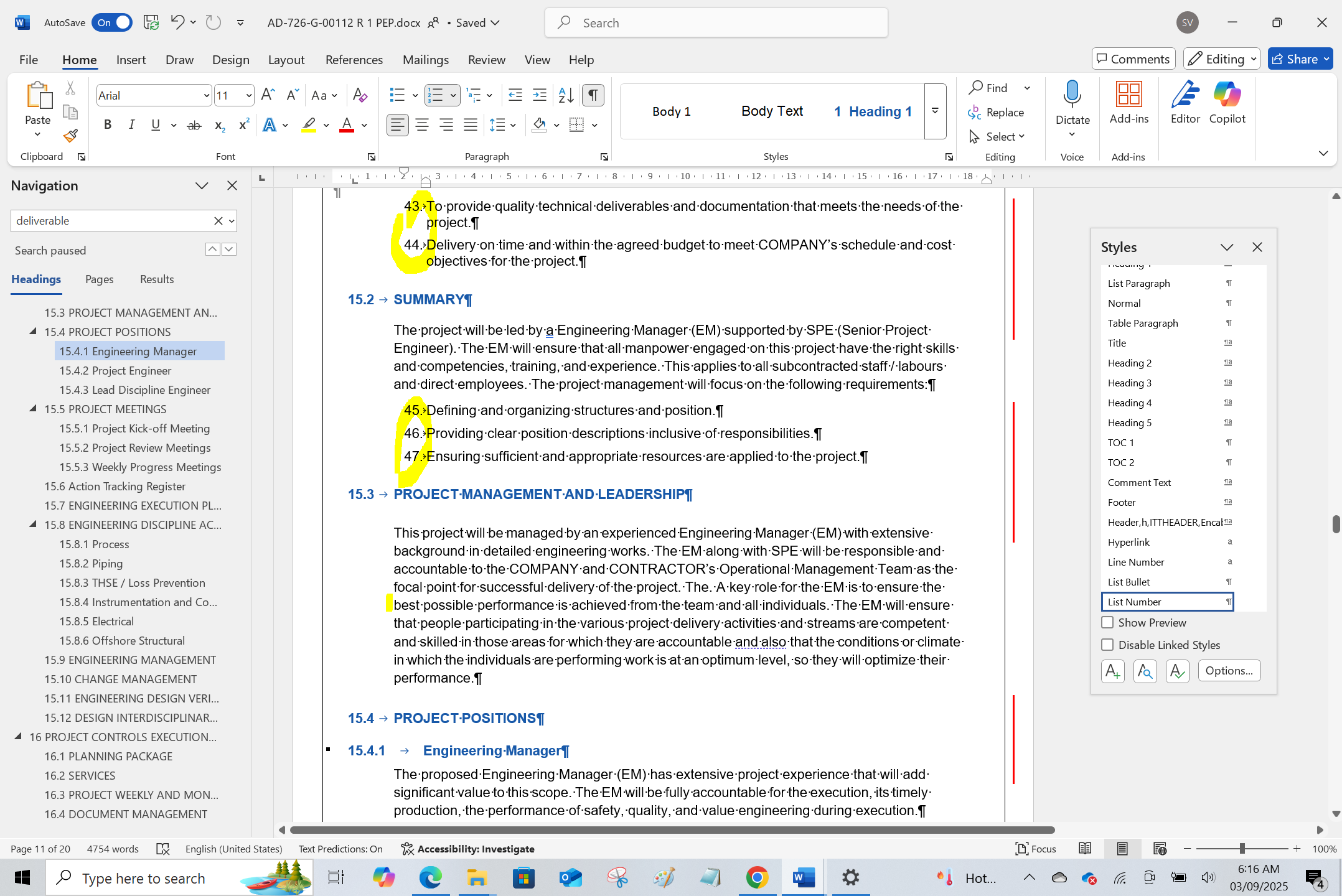 Numbered list formatting style bug - Microsoft Q&A