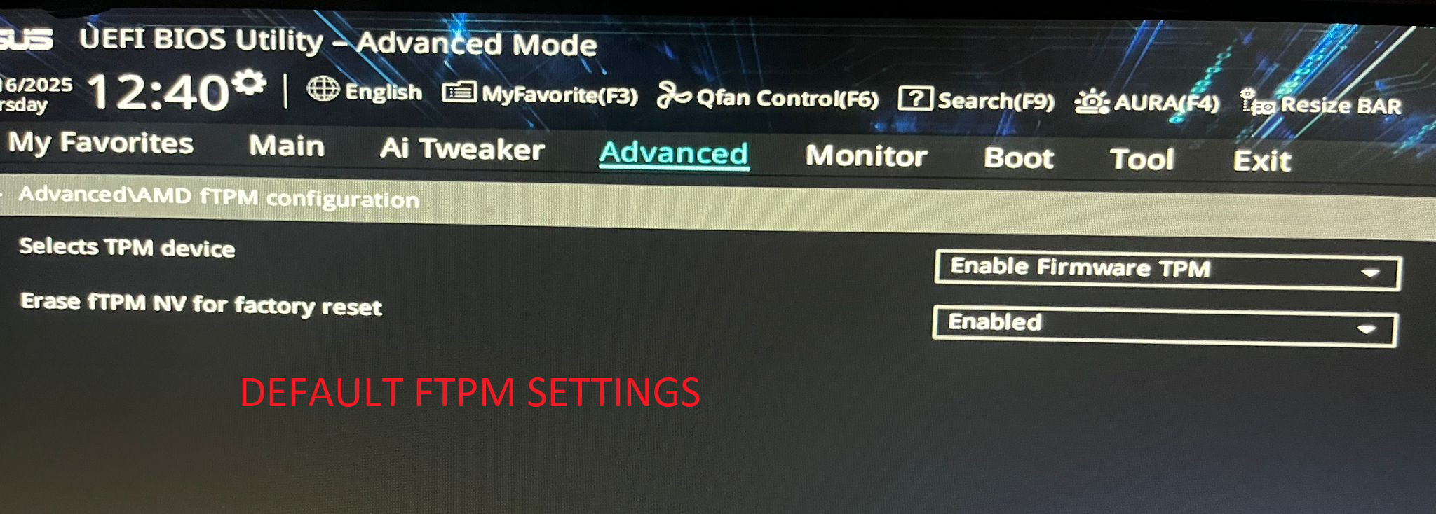 "Error 0xc00000e9 winload.efi" when enable TPM2.0 - Microsoft Q&A