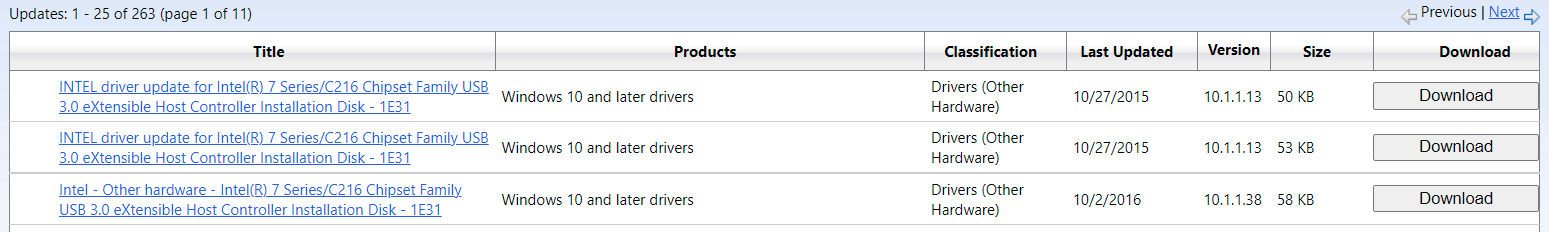 Intel USB 3.0 eXtensible Host Controller driver - Microsoft Q&A