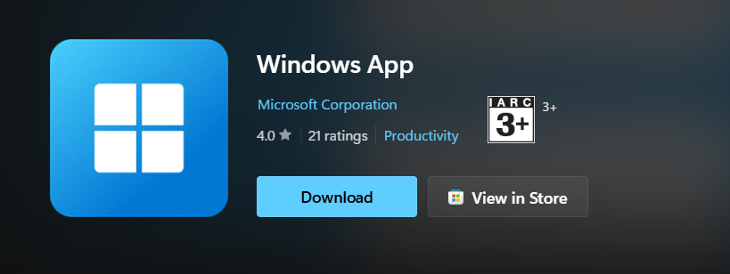 Unable to Install Windows APP - Microsoft Q&A
