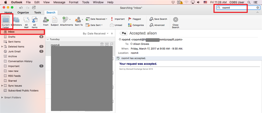 Outlook search limited to a single folder or set of folders - Microsoft Q&A