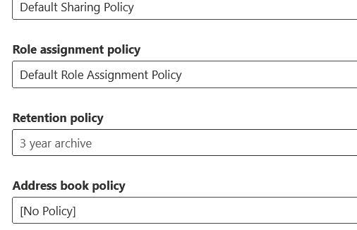 Retention Policy - Microsoft Q&A