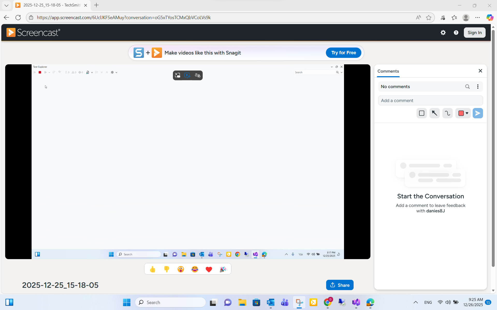 How do I move from Tests Explorer to my code using Go To Code ...