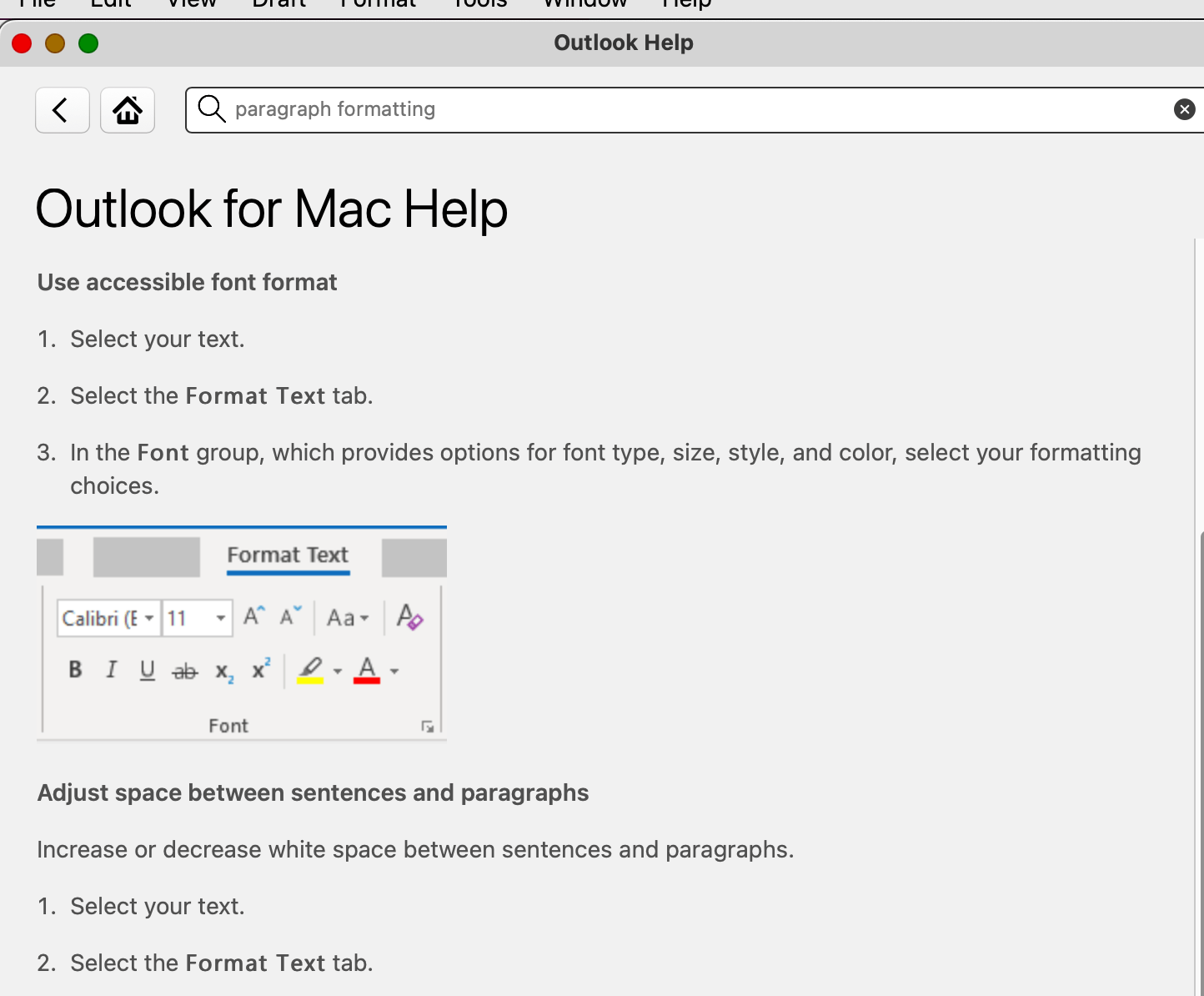 How to access paragraph formatting in Outlook for Mac? - Microsoft Q&A