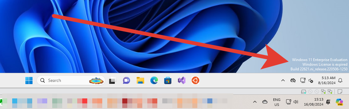 Is this Windows 11 Dev VM VMware expired??? --- See the picture below ...