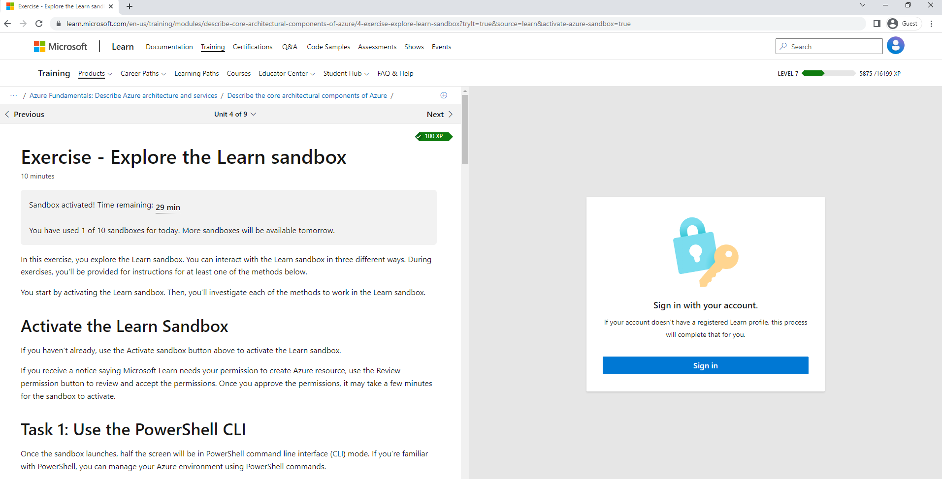 How can I access Microsoft Learn Sandbox? - Microsoft Q&A How can I access Microsoft Learn Sandbox? - Microsoft Q&A