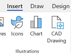 In the menu bar of visio application, in Insert, click Insert cad ...