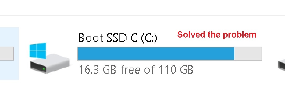 C Drive shows full and shows red sign and no extra folders are found in ...