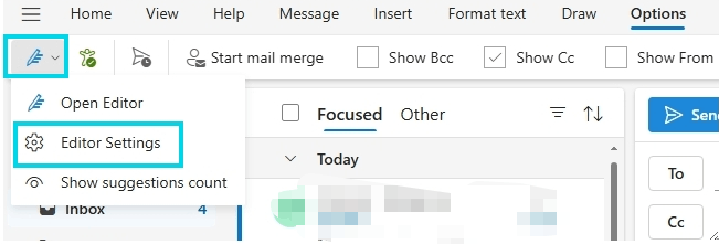 Disable spellcheck in Outlook,com - Microsoft Q&A