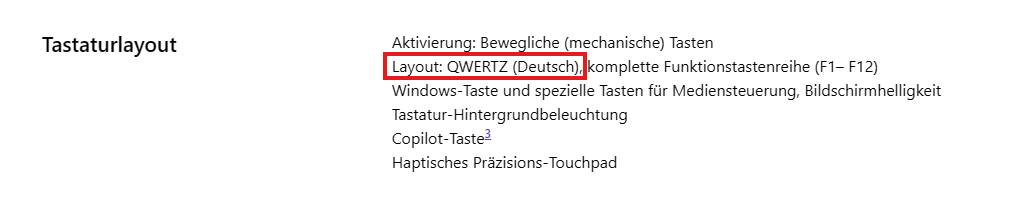 Surface Laptop 7 from Germany - what keyboard layout are being sold ...