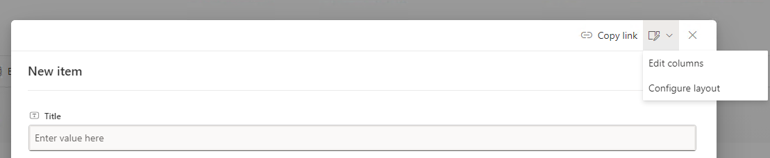 (Edit columns, Configure layout) is missing in Sharepoint online List recently - Microsoft Q&A