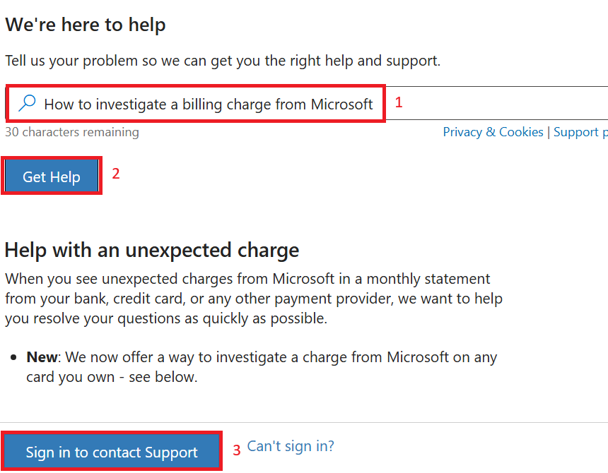 billing question - Microsoft Q&A