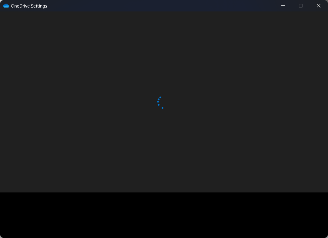 OneDrive Setting on Windows 11 keep loading - Microsoft Q&A