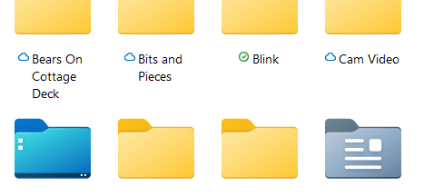 I have a folder in my one drive folders that is entirely blue. The ...