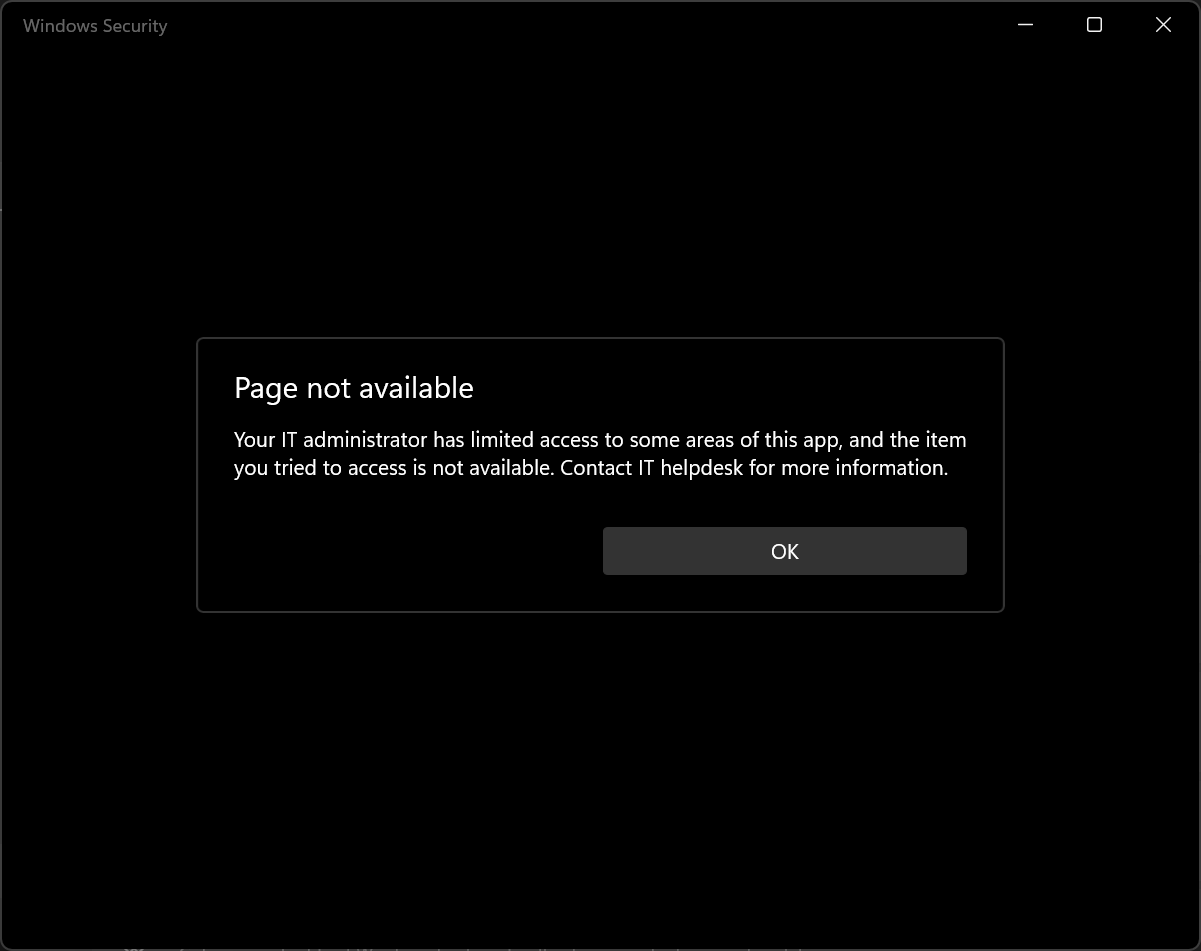 how can i fix security black screen - Microsoft Q&A