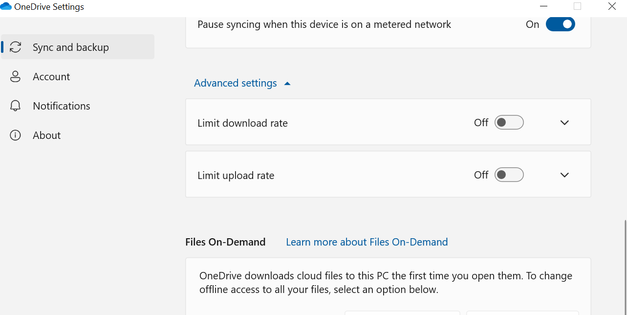 How to access sync OneDrive Office Files that I open setting in the new ...