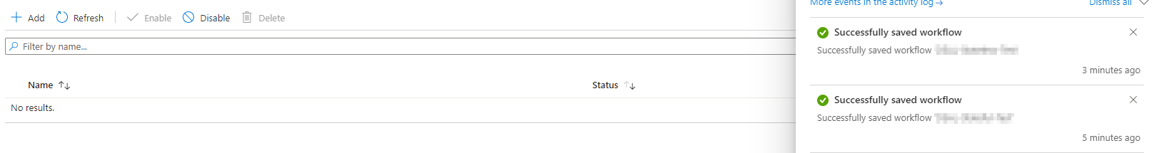 Can't see the saved workflow in Logic App - Microsoft Q&A Can't see the saved workflow in Logic App - Microsoft Q&A