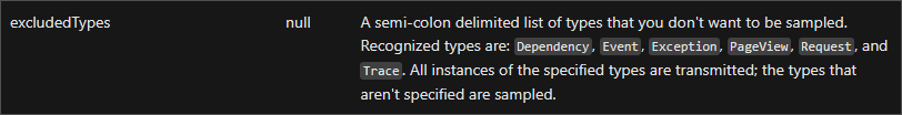How can I exclude a specific exception message from being logged to app insights in a net6 based ...