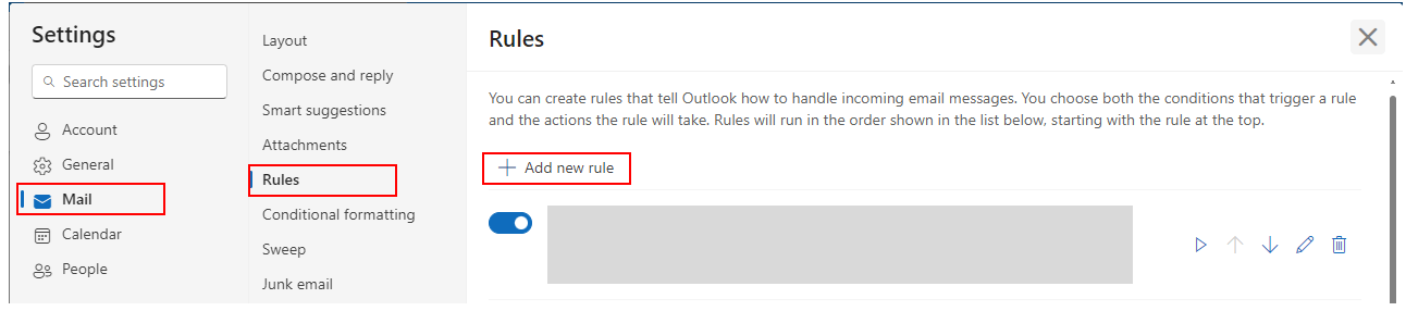 How can I change my (client-only) rule on a Shared Mailbox to run ...