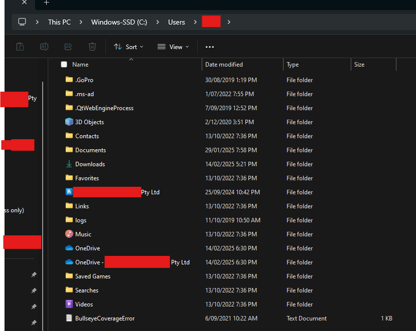 Some of my OneDrive files seem to be in 2 different folders on my PC ...