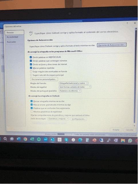 activar corrección automática Outlook - Microsoft Q&A