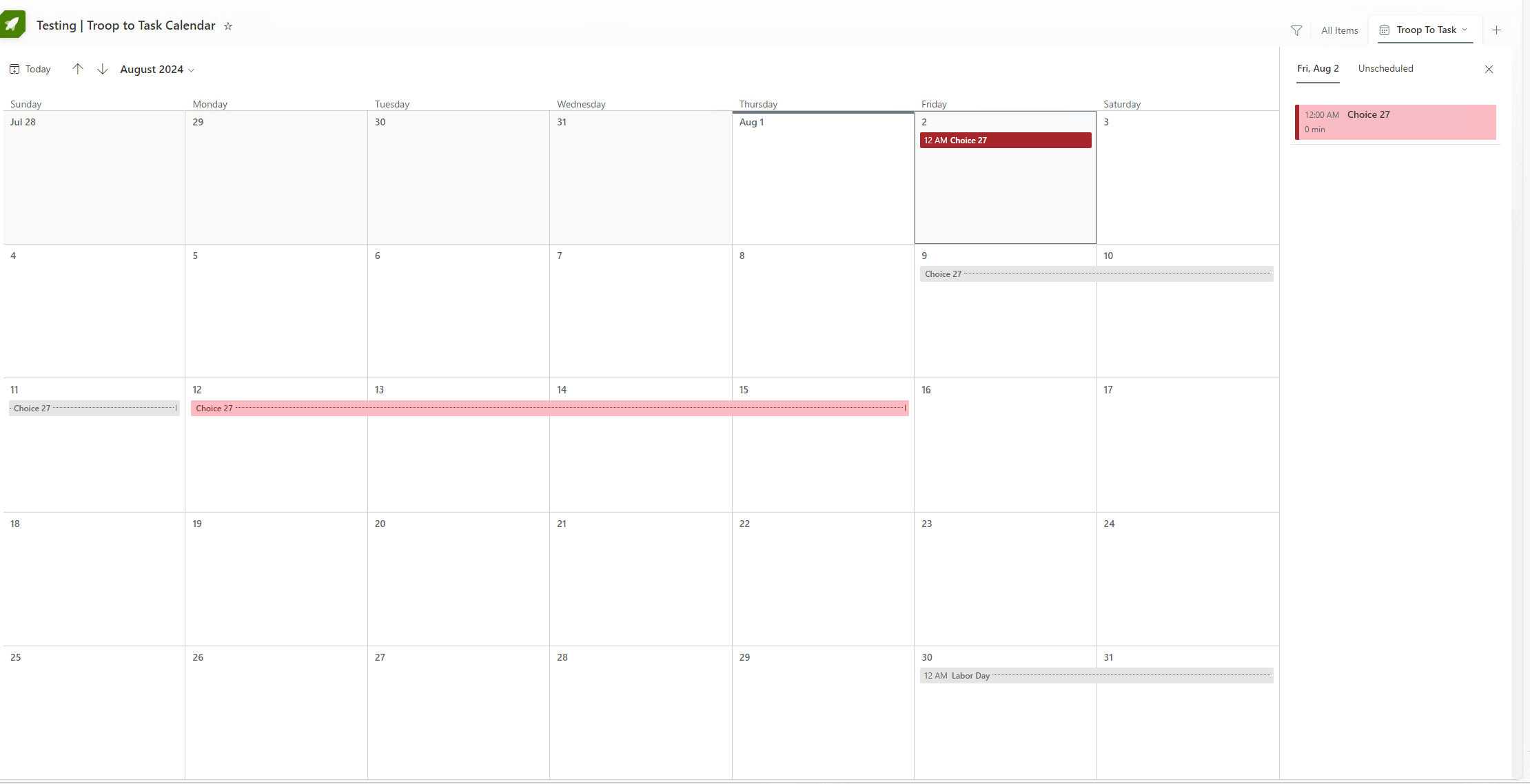 Sharepoint List Modern Calendar | View Event Section of Calendar - Microsoft Q&A