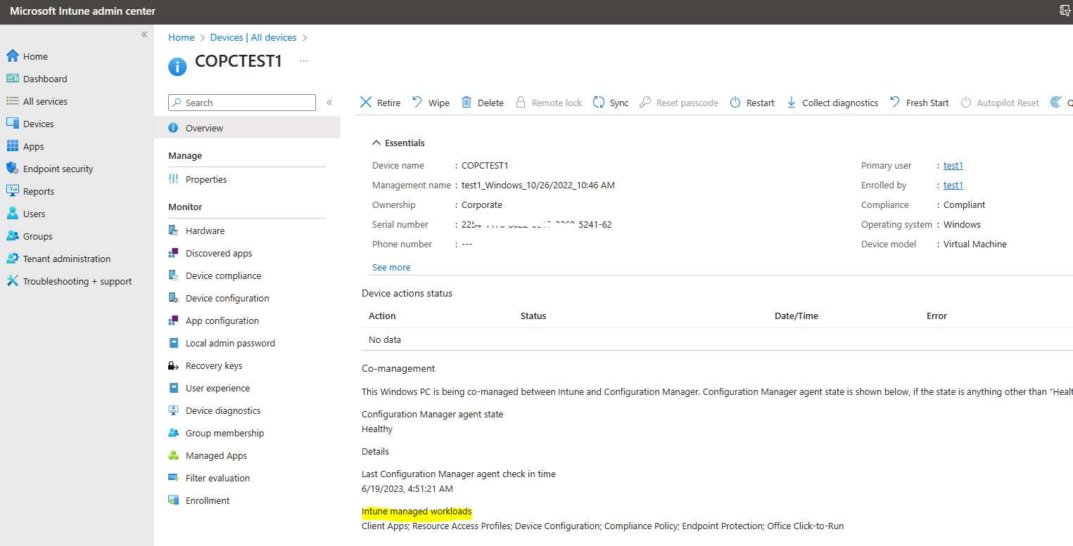 Co-management - what is best way to check the Windows 11 Client ...