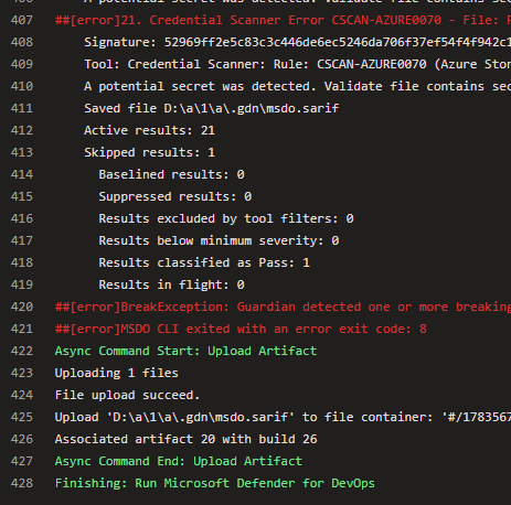 defender for devops not showing PR scan results on azure defender screen - Microsoft Q&A