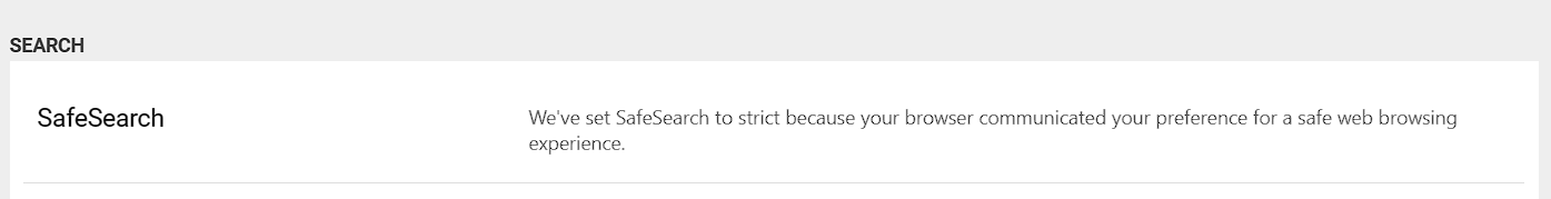 How do I turn off Safe-Search? - Microsoft Q&A