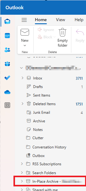 Archive folder not showing in New Outlook - Microsoft Q&A