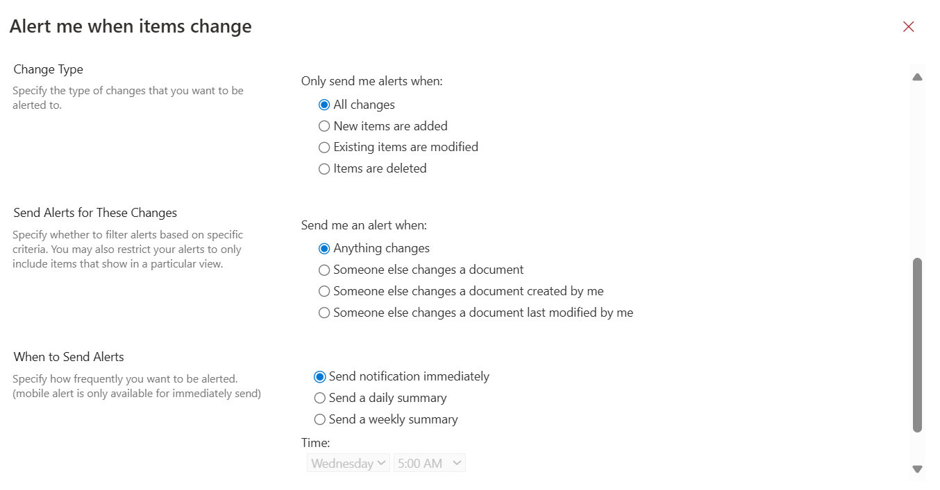How to activate sharepoint notifications for files ? - Microsoft Q&A