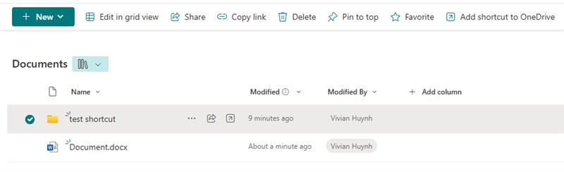 The "Add shortcut to My files." does not show up on any SharePoint site ...