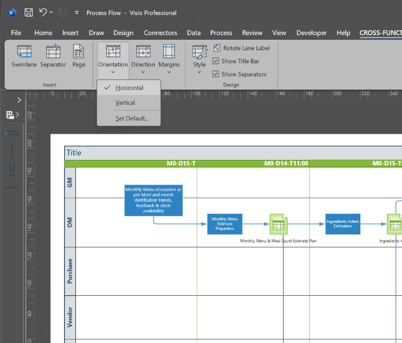 Can we freeze swimlane titles in Visio (Plan 2) ? - Microsoft Q&A