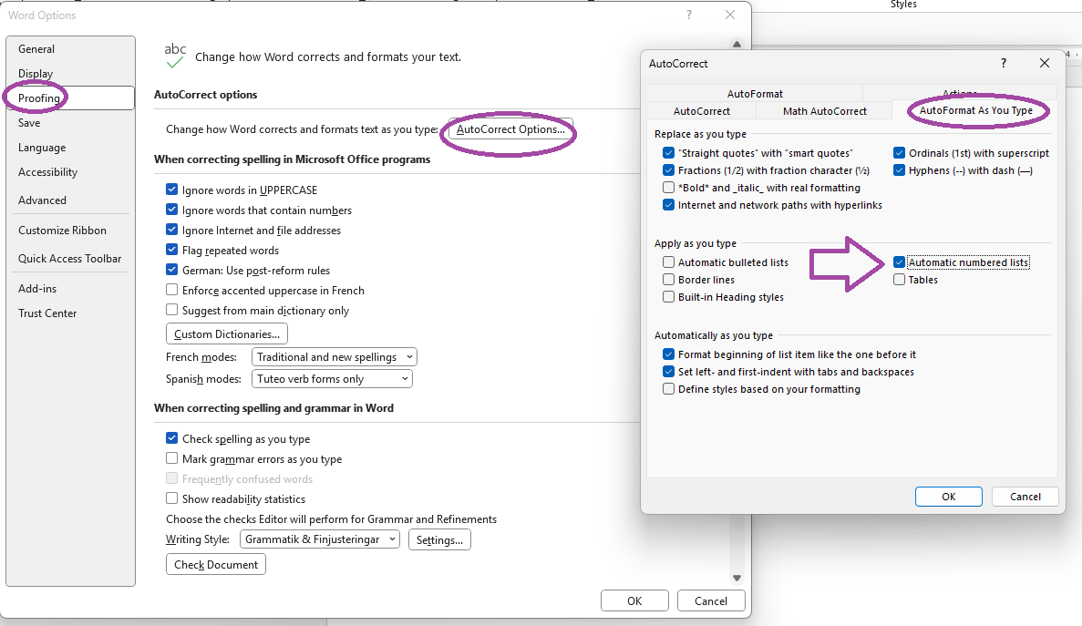 Bullet points defaulting to numbered list - Microsoft Q&A