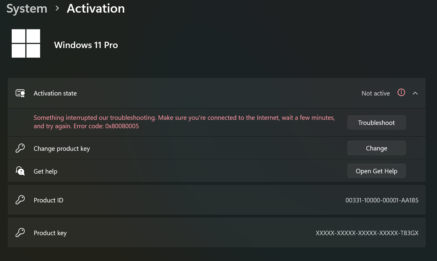 Windows activation not working - Microsoft Q&A