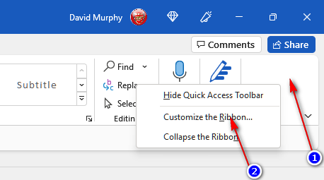 Ribbon Display Options Icon is missing in Windows 10 / Office 2019 ...