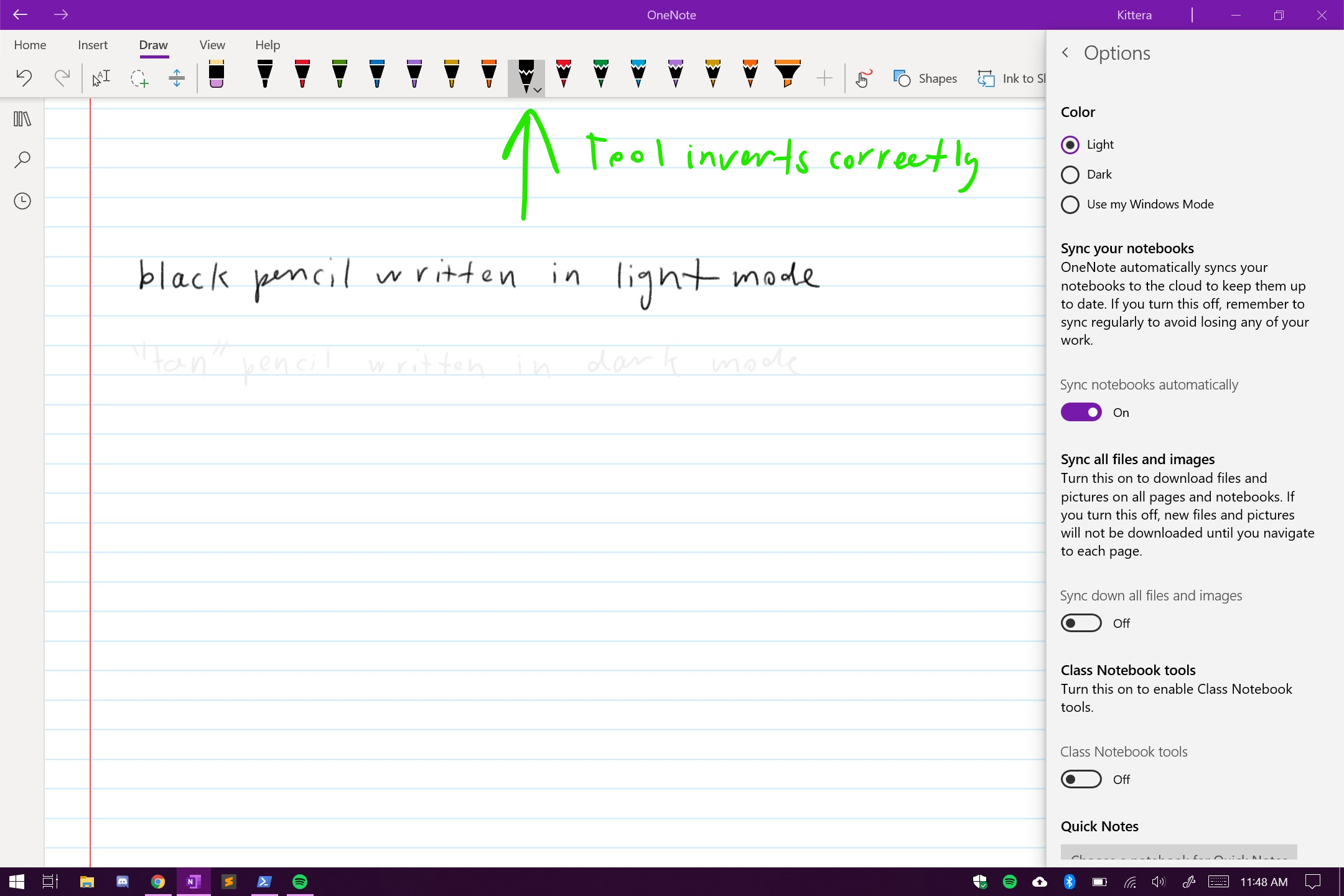 OneNote Dark mode - Ink to Text - Microsoft Q&A